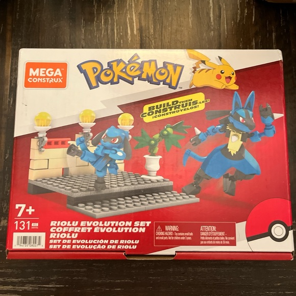 Mega Construx | Toys | Mega Construx Pokemon Riolu Evolution Set 31 ...